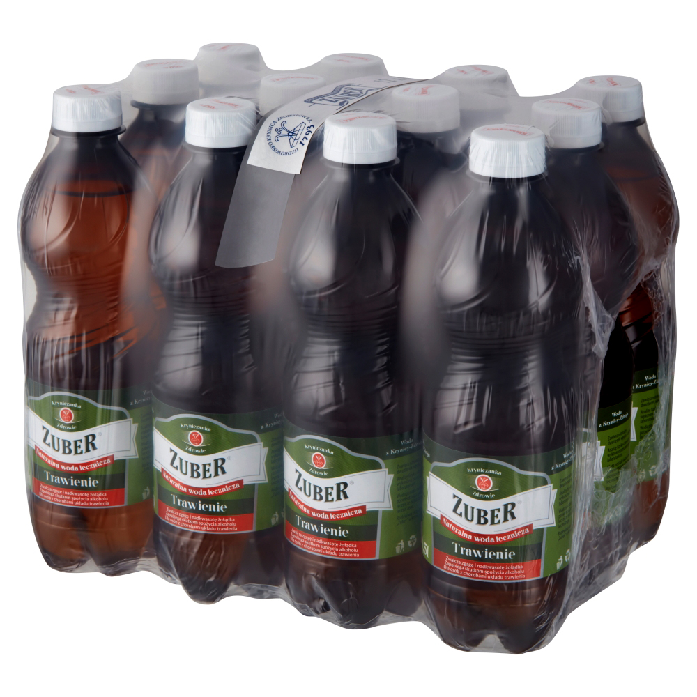 Naturalna Woda Lecznicza Zuber 12 x 0,5 l Naturalna Woda Mineralna ...